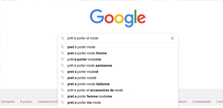 TOP DES RECHERCHES MODE SUR GOOGLE EN FRANCE