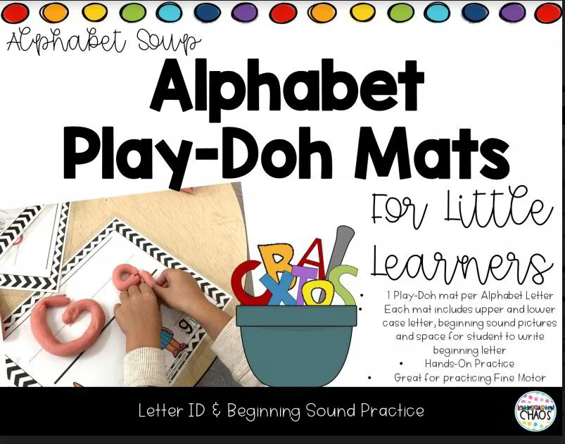 Alphabet Playdough Mats