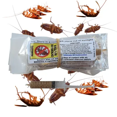 Merlin's Cockroach Solution is a DIY treatment to get rid of cockroaches