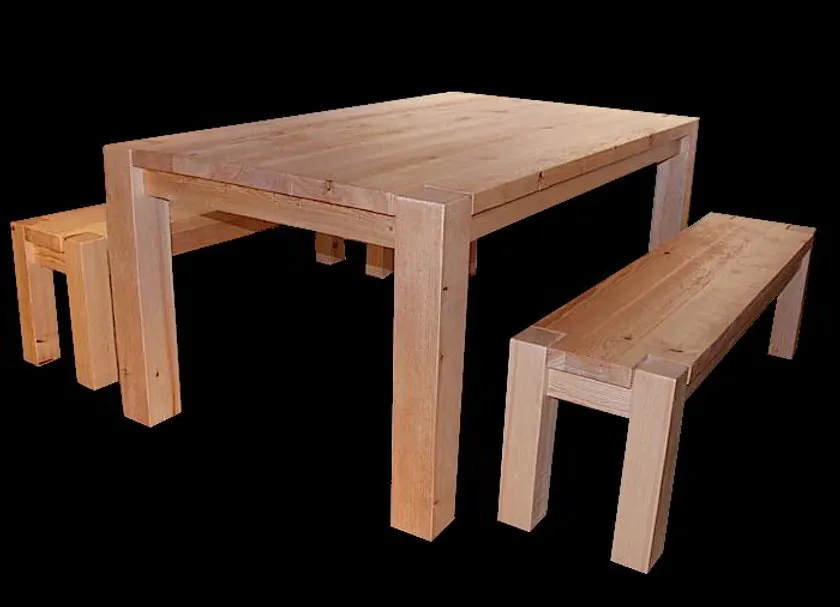 Misty Mountain Furniture Modern Reclaimed Chef's Bench