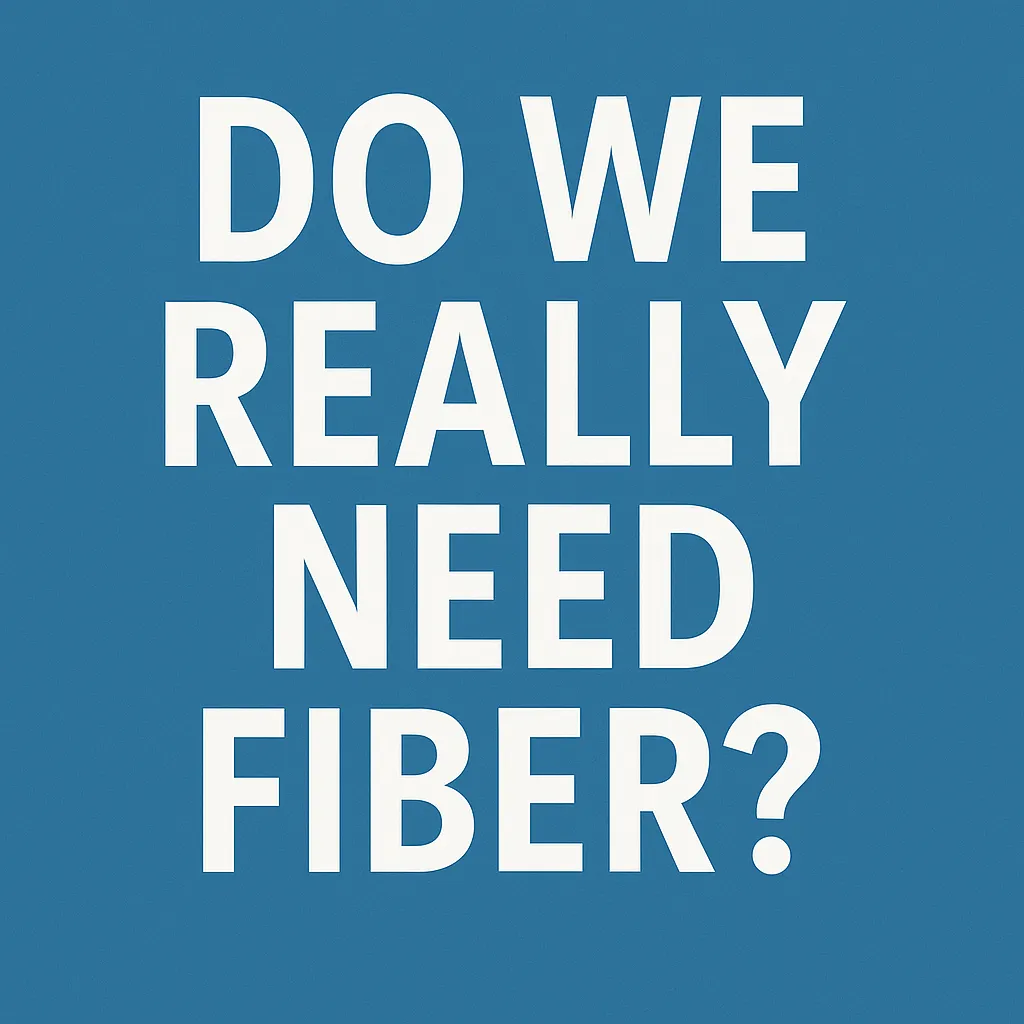 Do We Really Need Fiber? Let’s Talk.
