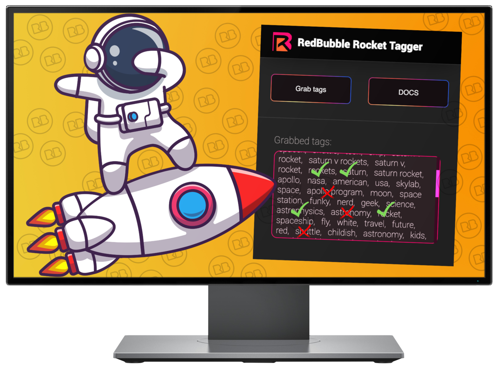Redbubble Rocket Tagger Course