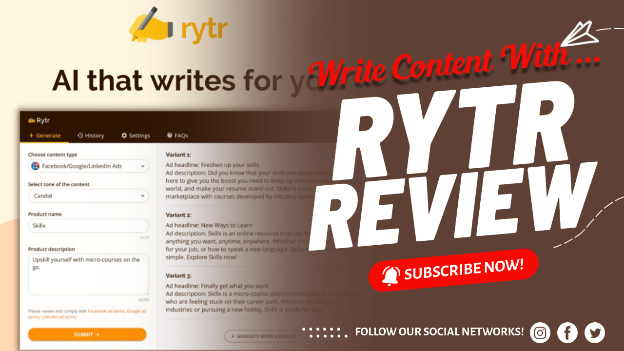 Rytr Software Review 2022