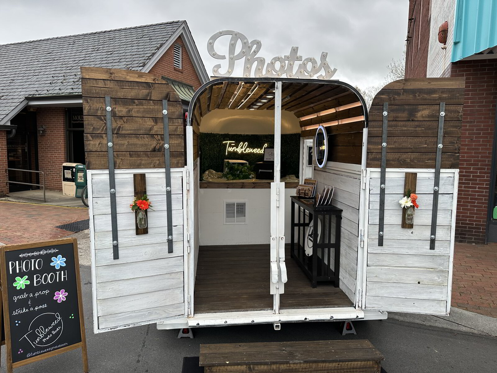 Unveiling the Charm: Vintage Horse Trailer Converted Photo Booth