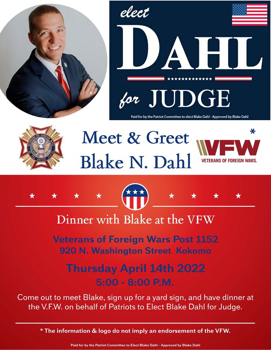 Meet & Greet #6 Dinner with Blake at the VFW