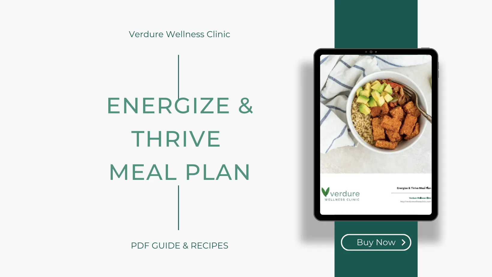Energize & Thrive 7 day meal plan