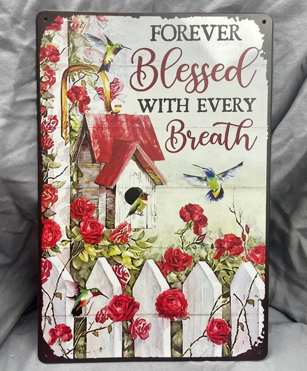 Forever Blessed Metal/Tin Wall Art