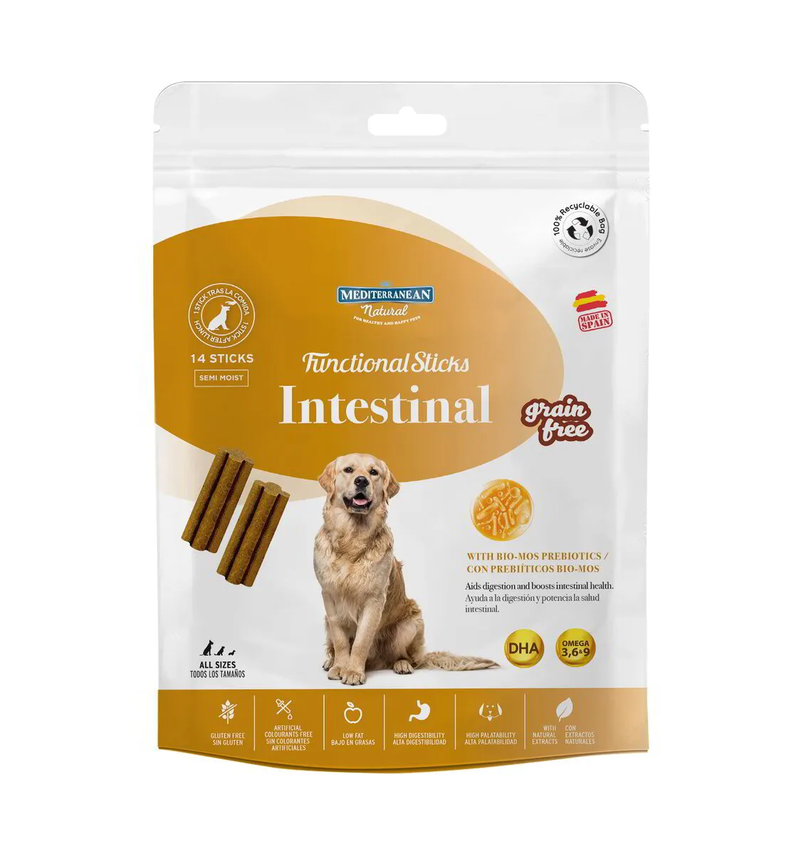 Mediterranean Natural Snack Functional Intestinal para perros 110gr