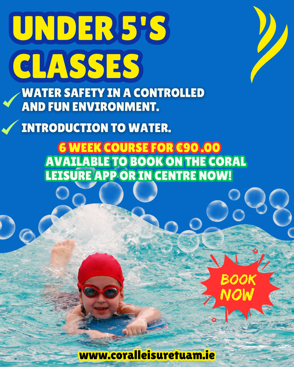 UNDER 5'S SWIMMING CLASSES!