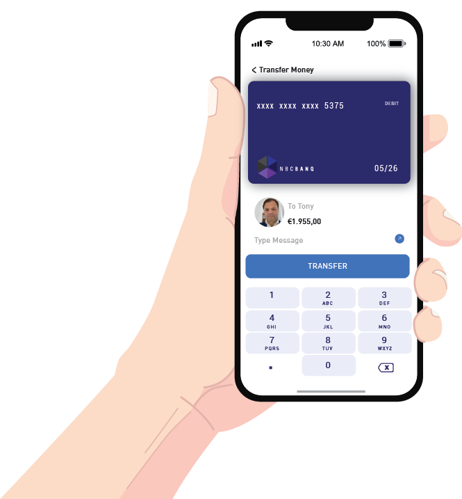 NBC Banq card - all in one payment with cold storage crypto