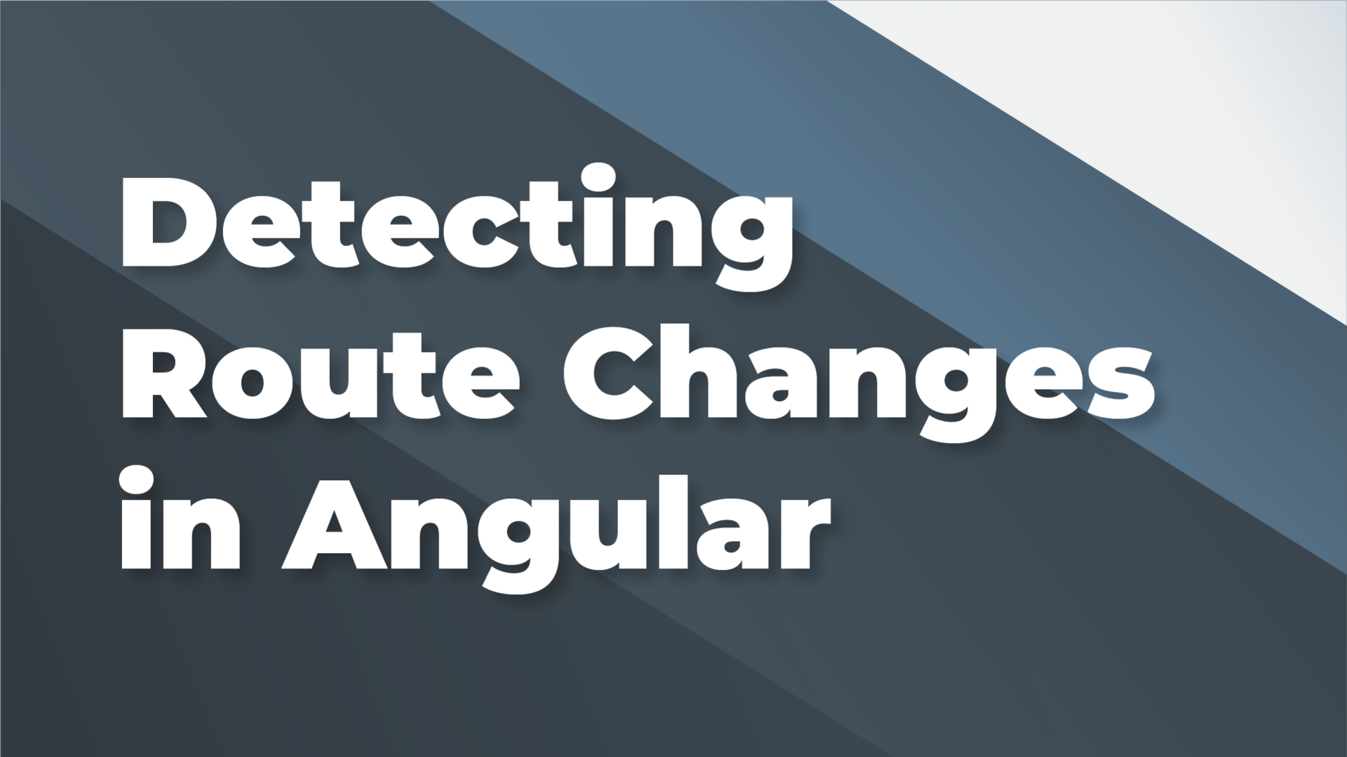 Detecting Route Changes In Angular