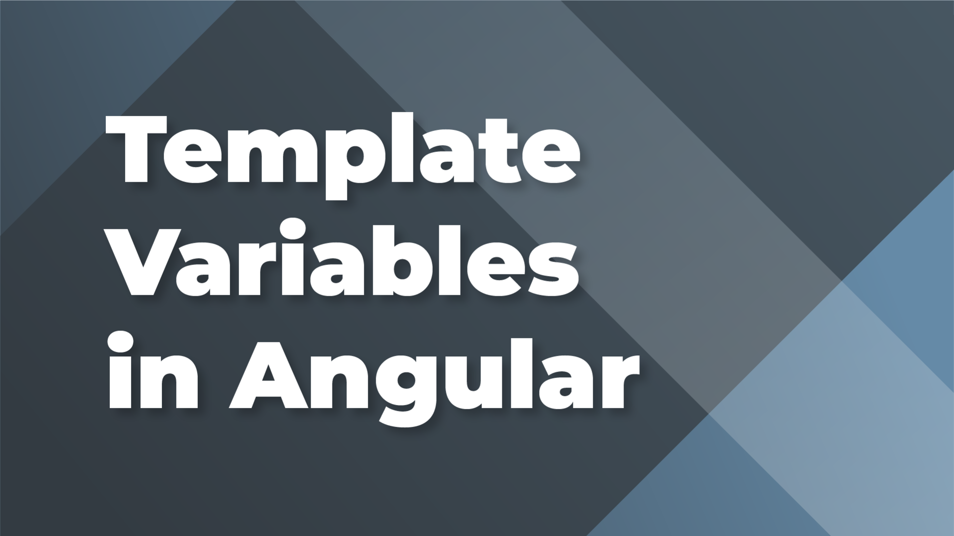 Template Variables In Angular