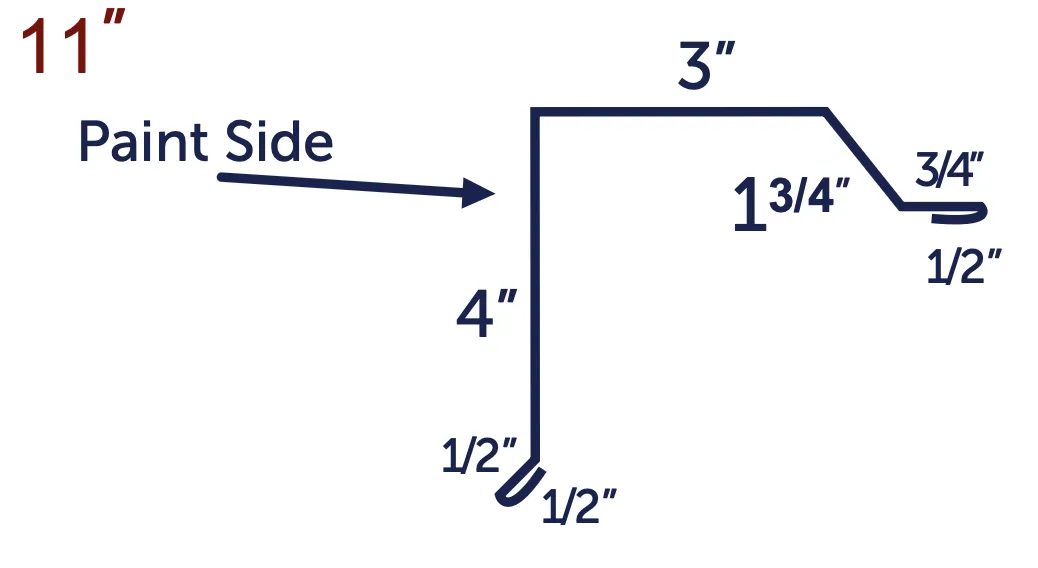 Standing Seam Gable Rake