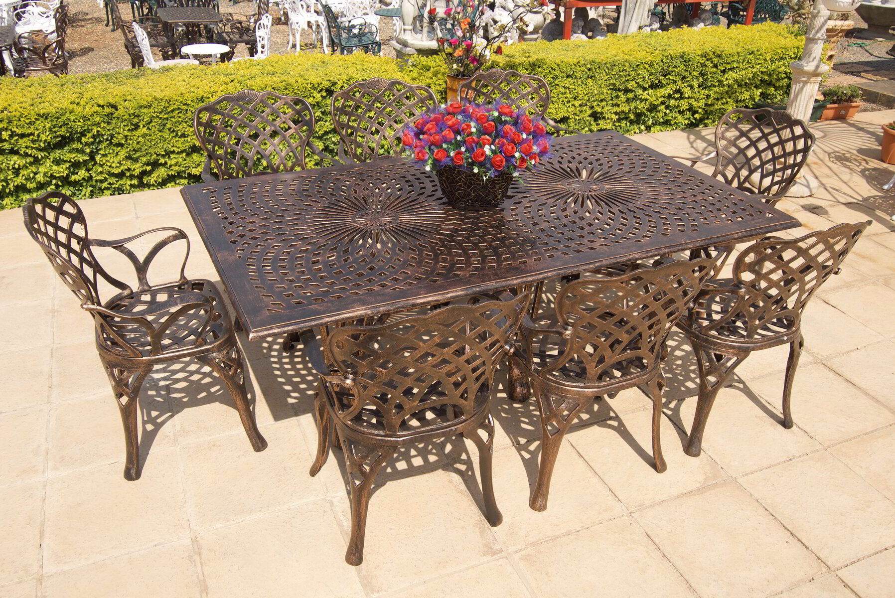 8-Seater King Crystal Set with 216x125cm rectangular Crystal table