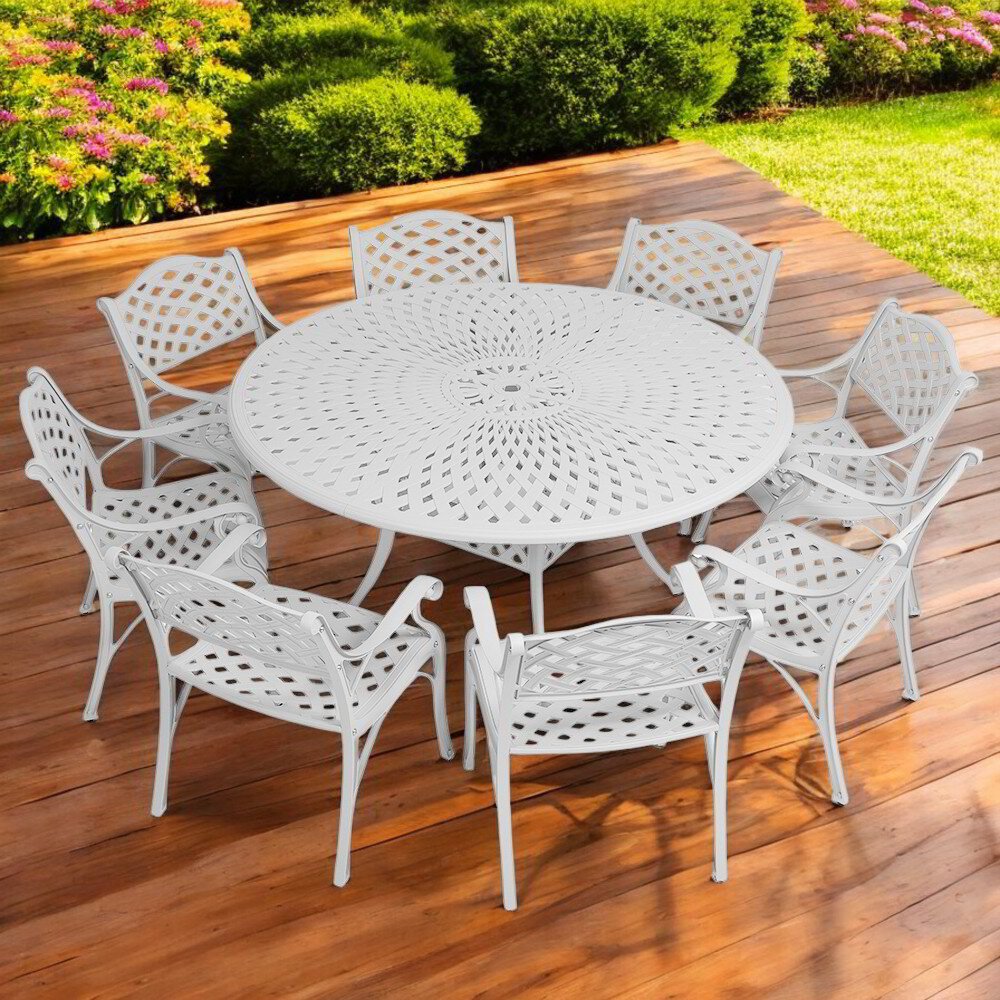 8-Seater Mayan set with 154cm round Mayan table