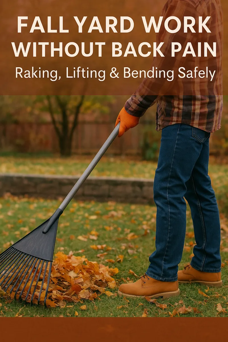 Fall Yard Work Without Back Pain: Raking, Lifting & Bending Safely