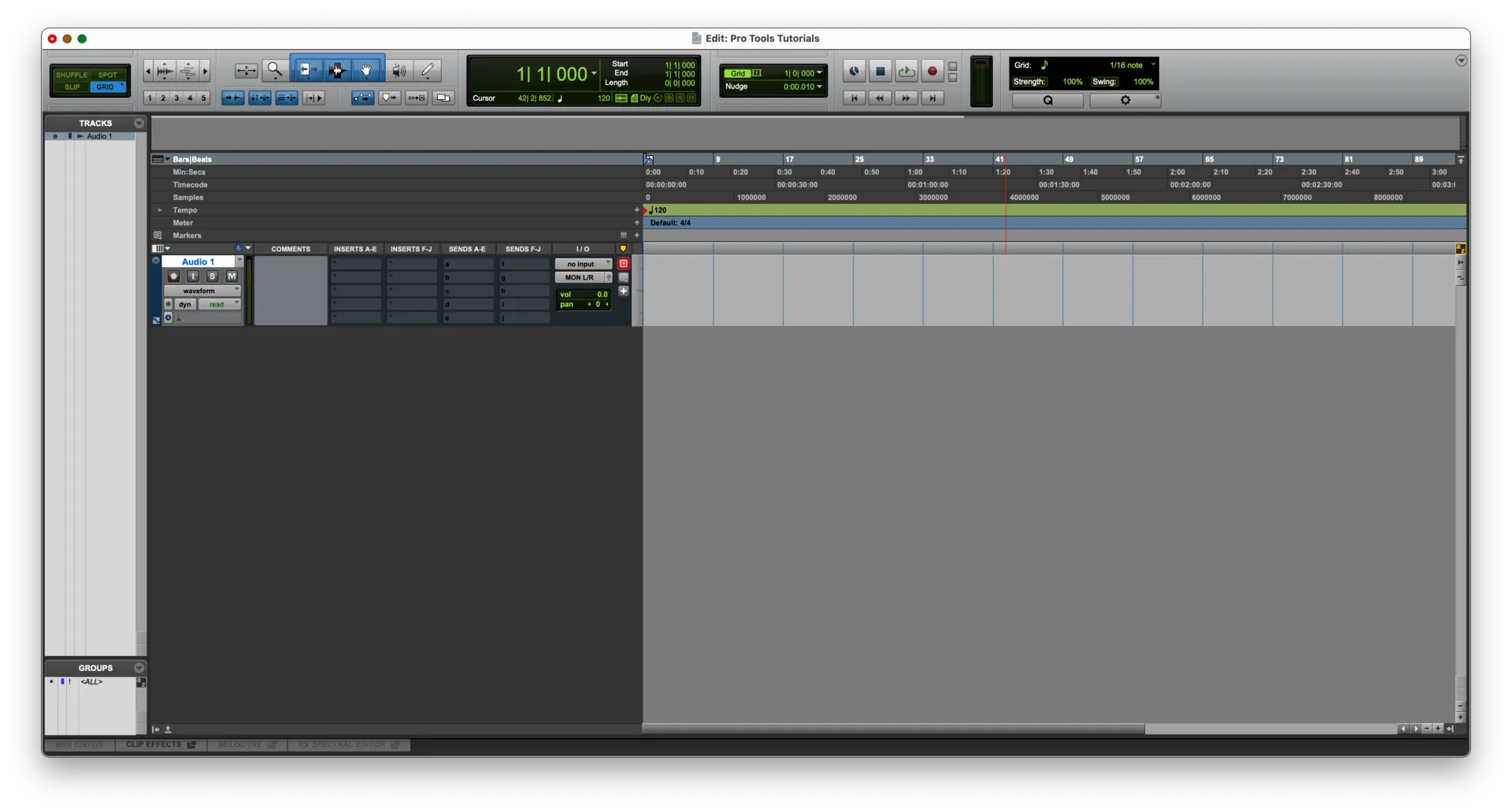 Pro Tools: Edit and Mix Window Overview