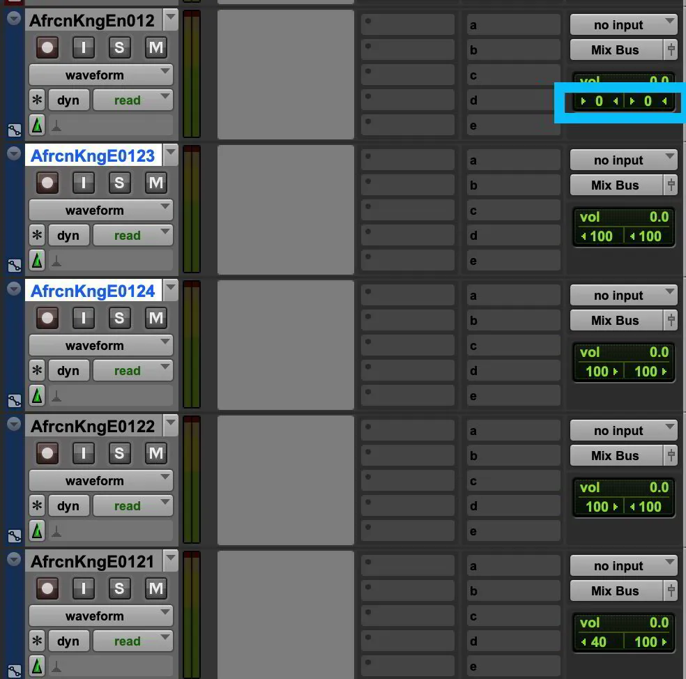 Pro Tools: Panning
