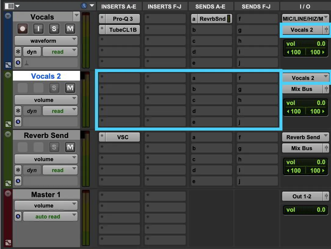 Pro Tools: Inserts & Sends