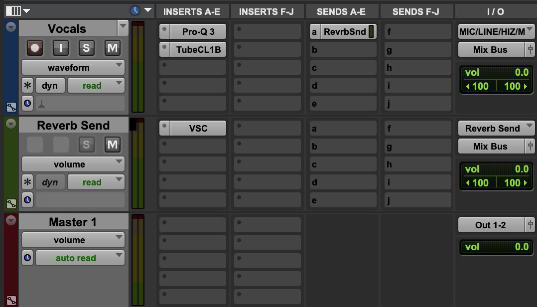 Pro Tools: Inserts & Sends