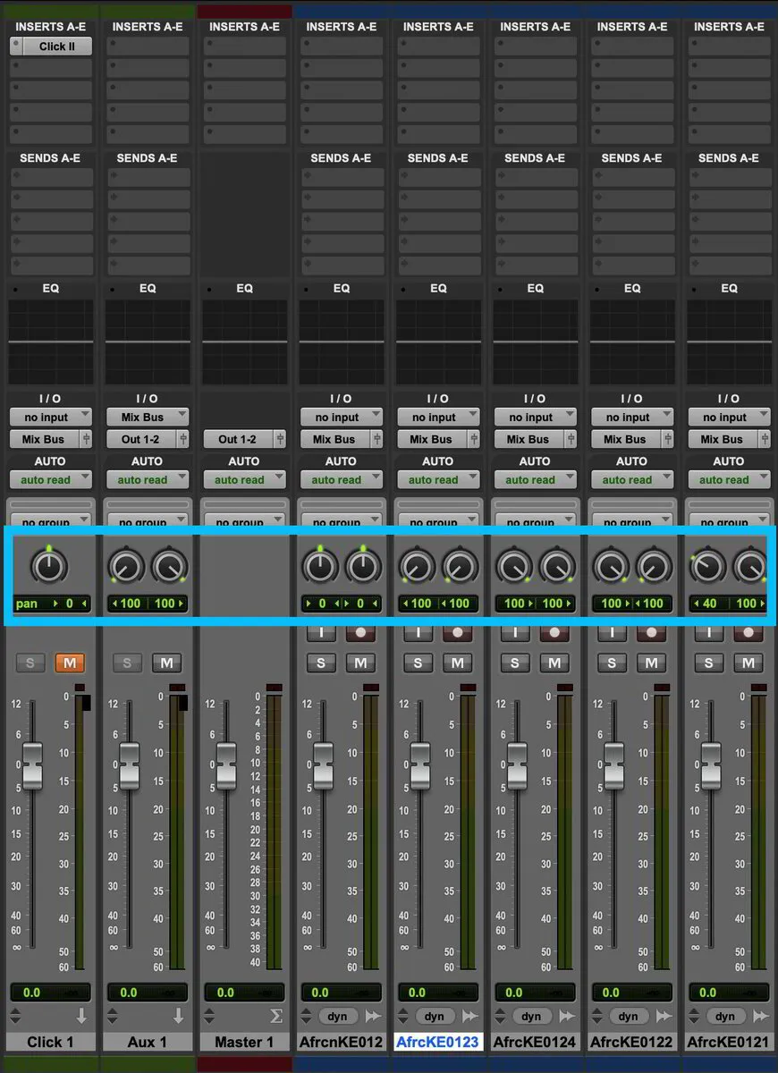 Pro Tools: Panning