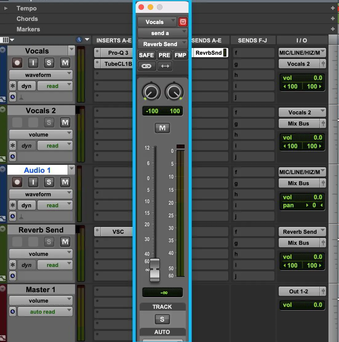 Pro Tools: Inserts & Sends