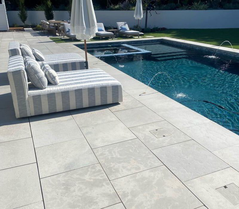 Stone Pool Decks in Odessa, TX | Durable and Stylish Pool Deck Solutions by Pina Pools