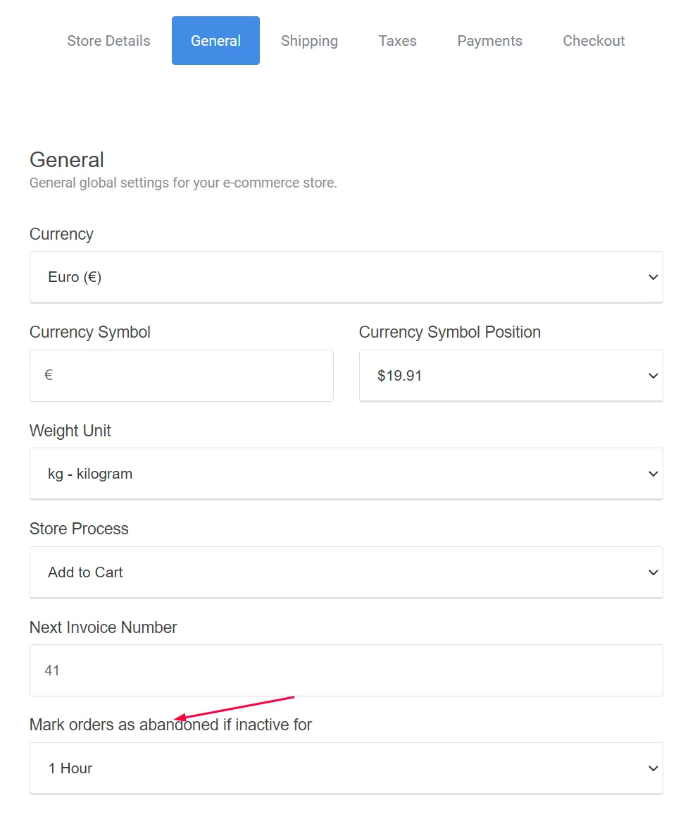 Help Docs - Abandoned Cart