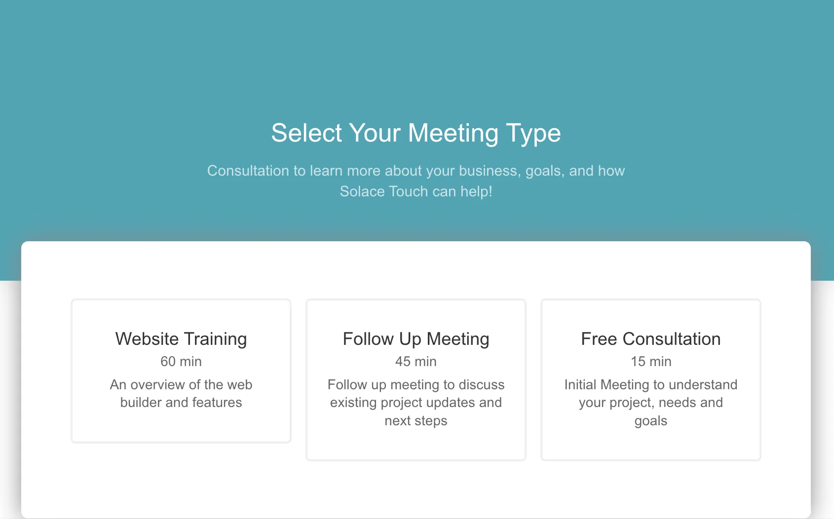 Bookings and Appointments with Wobuilder