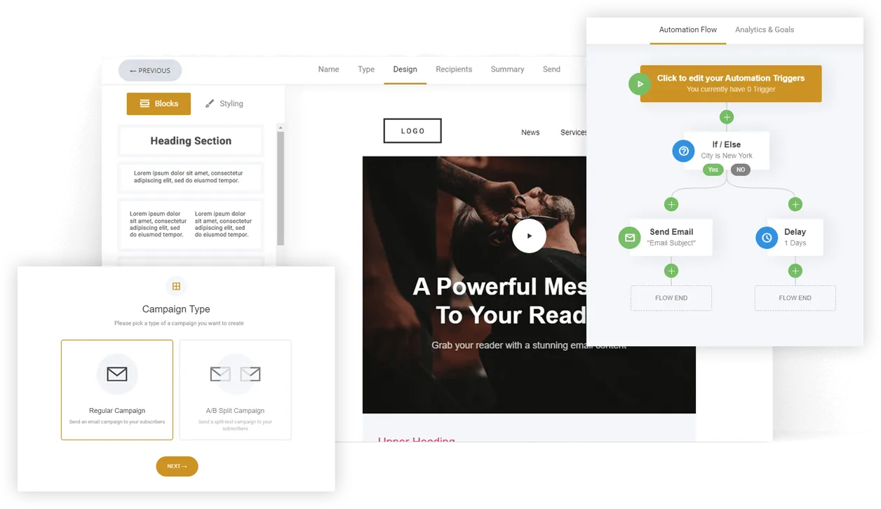 Email Marketing And Automations | Engage Leads & Customers with Wobuilder