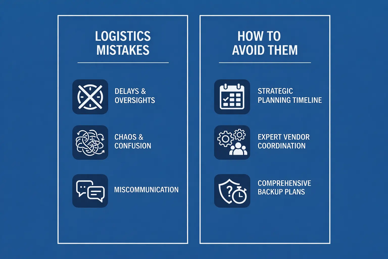 Common Logistics Planning Mistakes in Corporate Events (And How to ...
