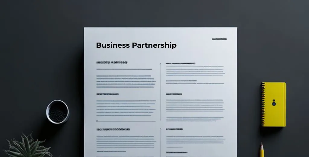 Write a business partnership proposal template