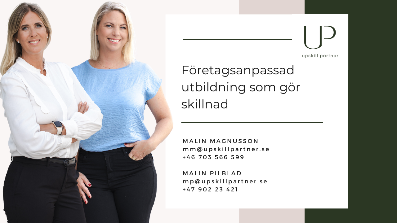 Skräddarsydda företagsutbildningar | Upskill partner