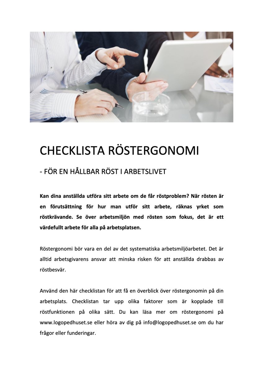 Checklista