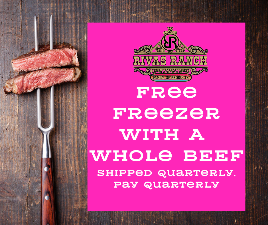Free Freezer with Whole Beef Purchase