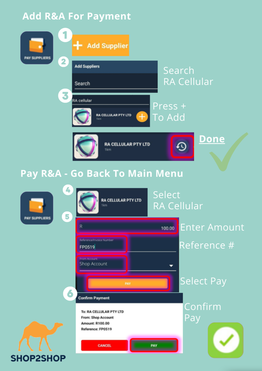 Top Up Your R&a Cellular Wallet With Shop2shop