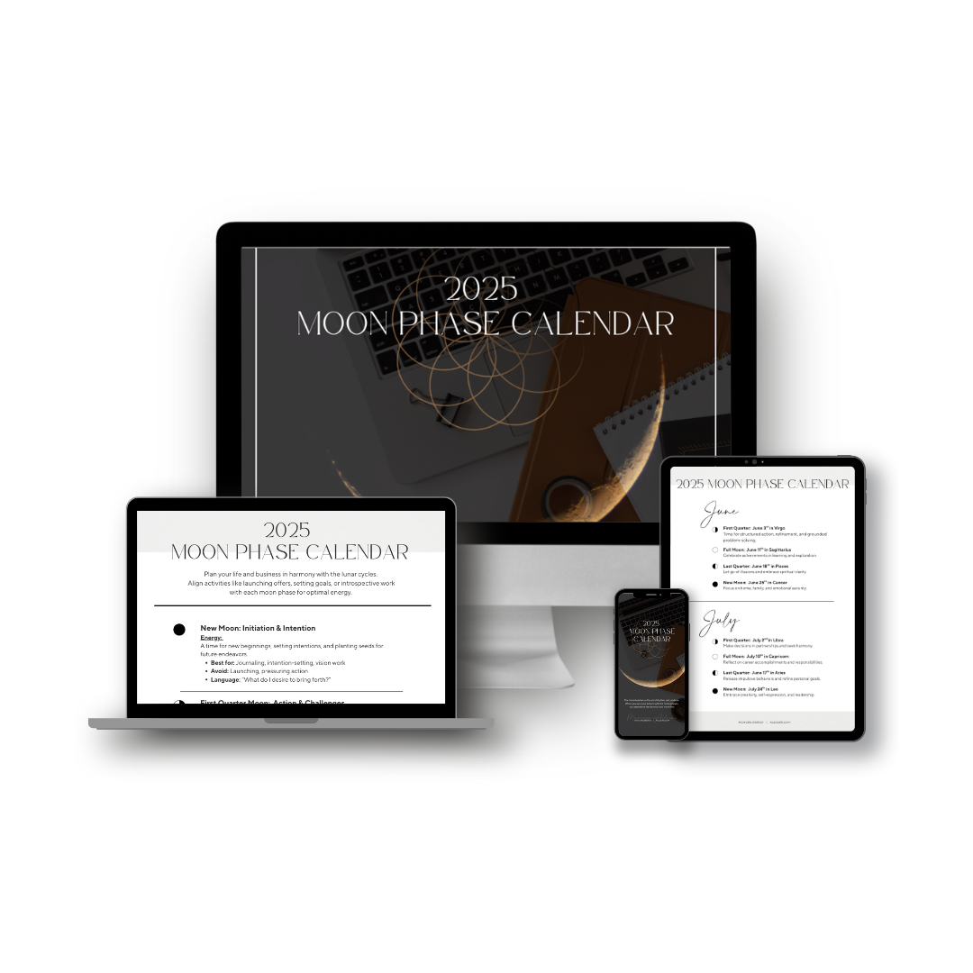 Download the Free 2025 Moon Phase Calendar from Auloure!