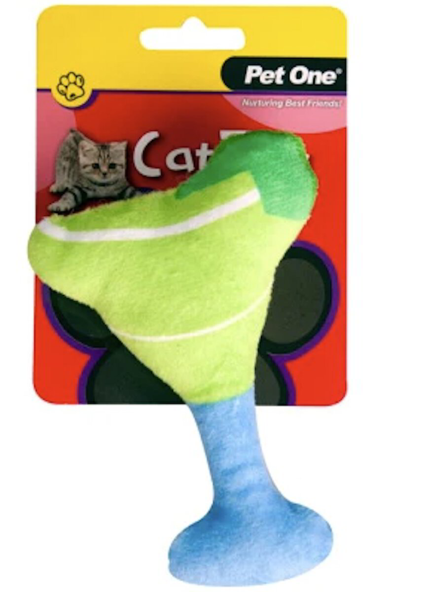 Pet One Plush Green Meowtini Cat Toy 13.5cm