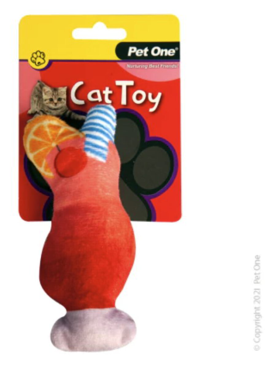 Pet One Plush Red Meowjito Cat Toy 14cm