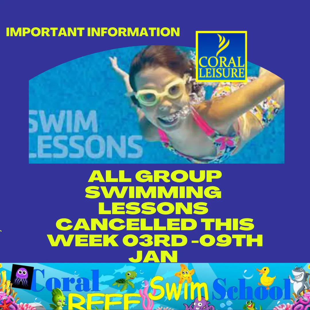 SWIMMING LESSONS CANCELLED AT KILLARNEY SPORTS & LEISURE CENTRE