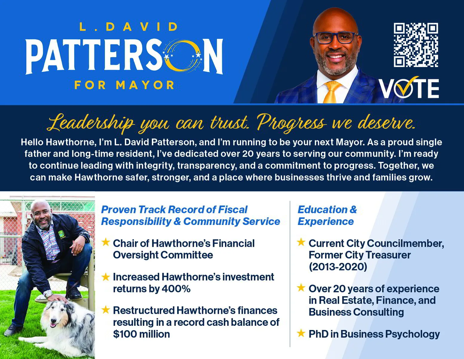 L. David Patterson for Hawthorne Mayor 2024