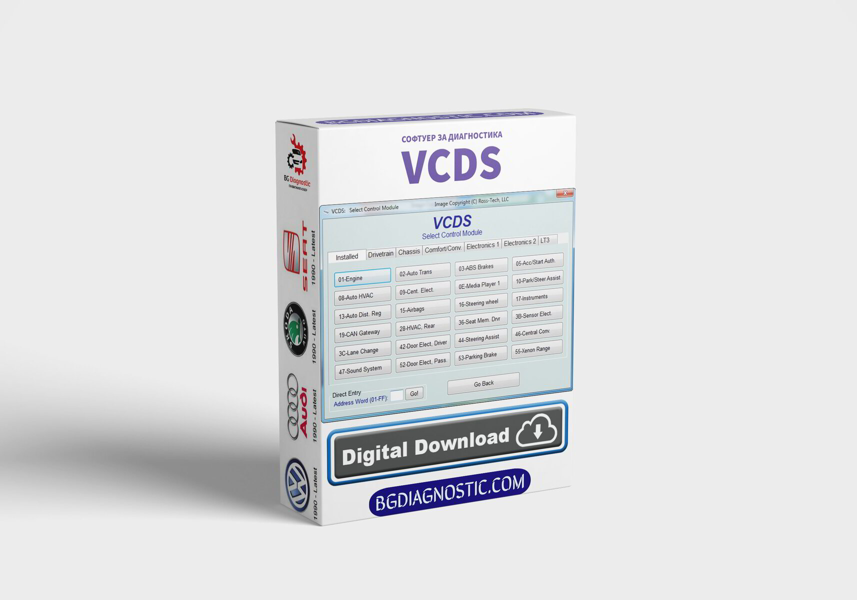 Автомобилна диагностика VAG COM VCDS за Audi/VW/Skoda/Seat