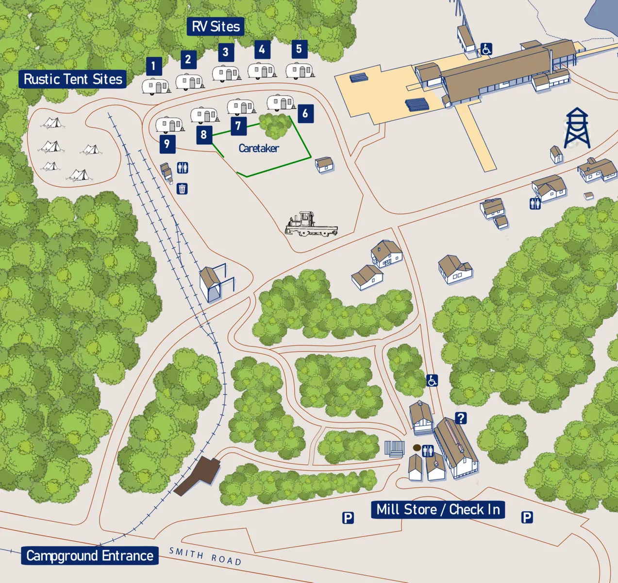 Camping | McLean Mill National Historic Site