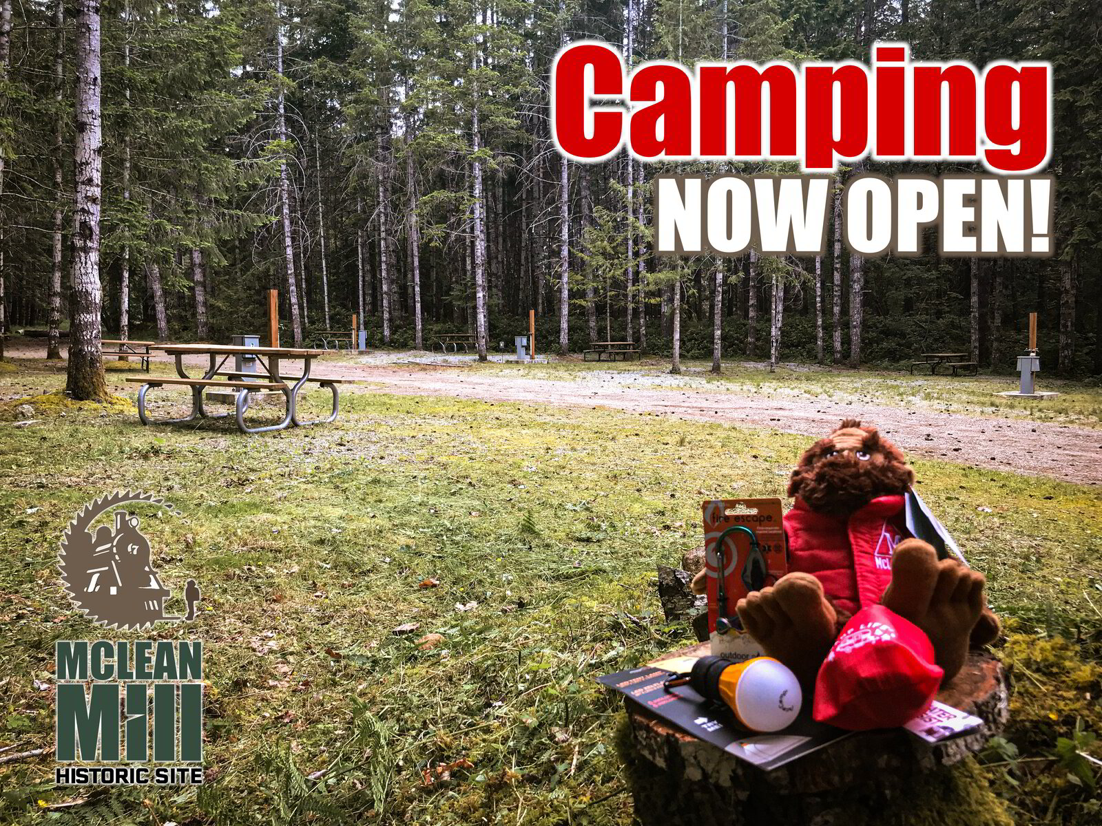 Camping is back at McLean Mill National Historic Site!