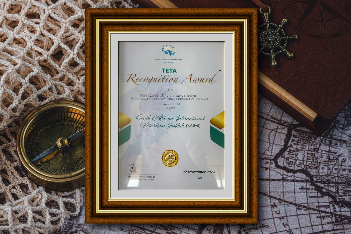 South African Sea Cadets Maritime Programme Wins TETA National Skills Award