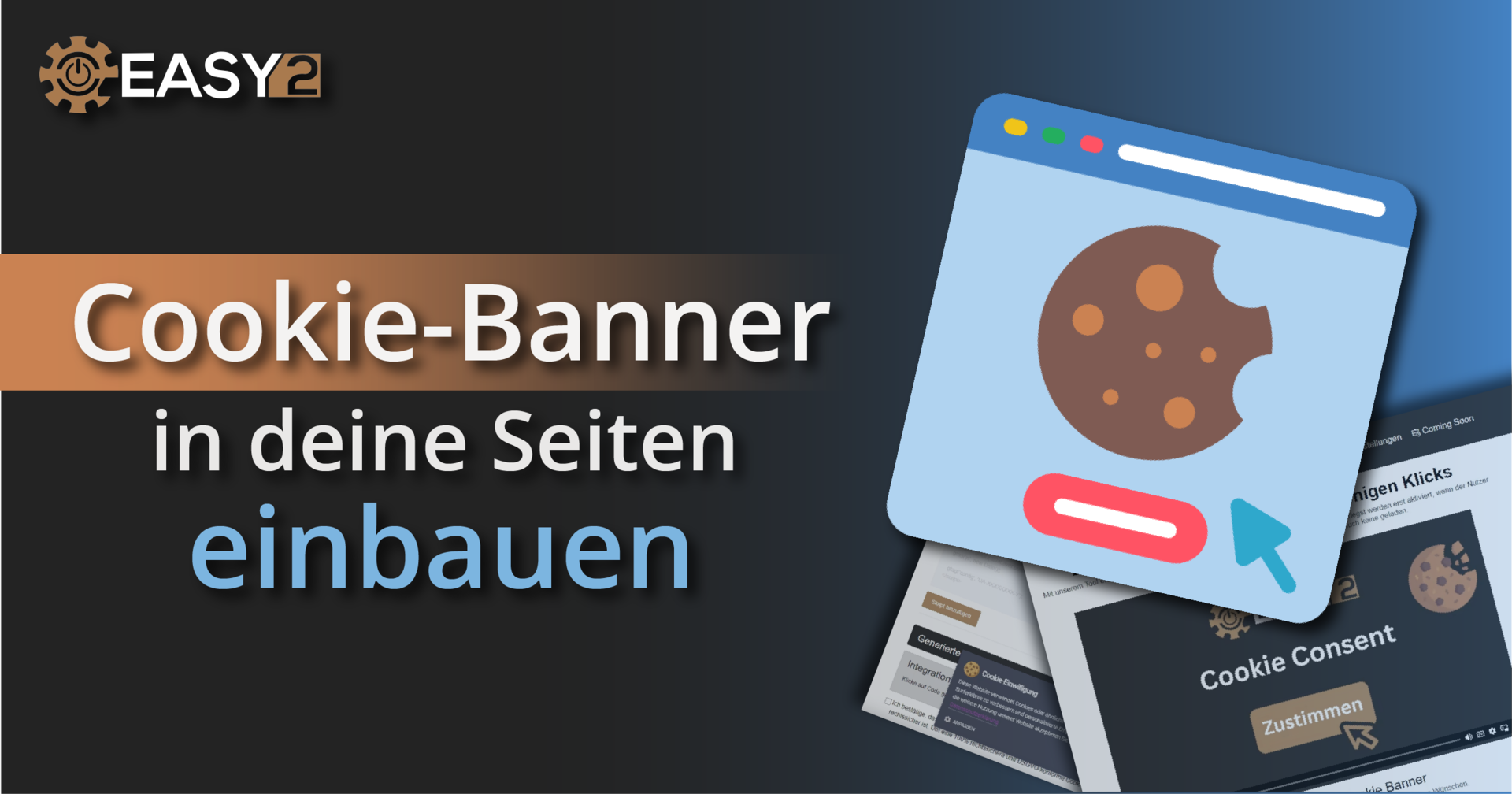 So baust du einen Cookie-Banner in deine Seiten