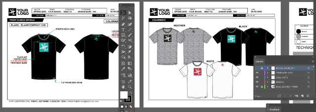 Men s T Shirt Blank Crew Tech Pack