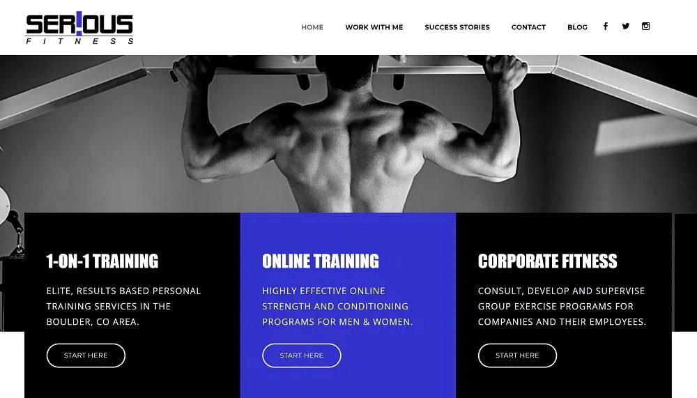 Top 10 Personal Trainer Website Design Templates
