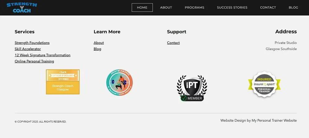 How to Design a Footer For Your Fitness Website
