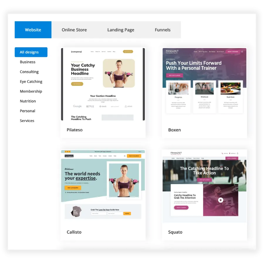 The Top Fitness Website Builders for Personal Trainers